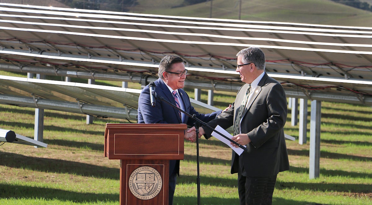 Cal Poly Dedicates 4.5 Megawatt Solar Farm | Cal Poly