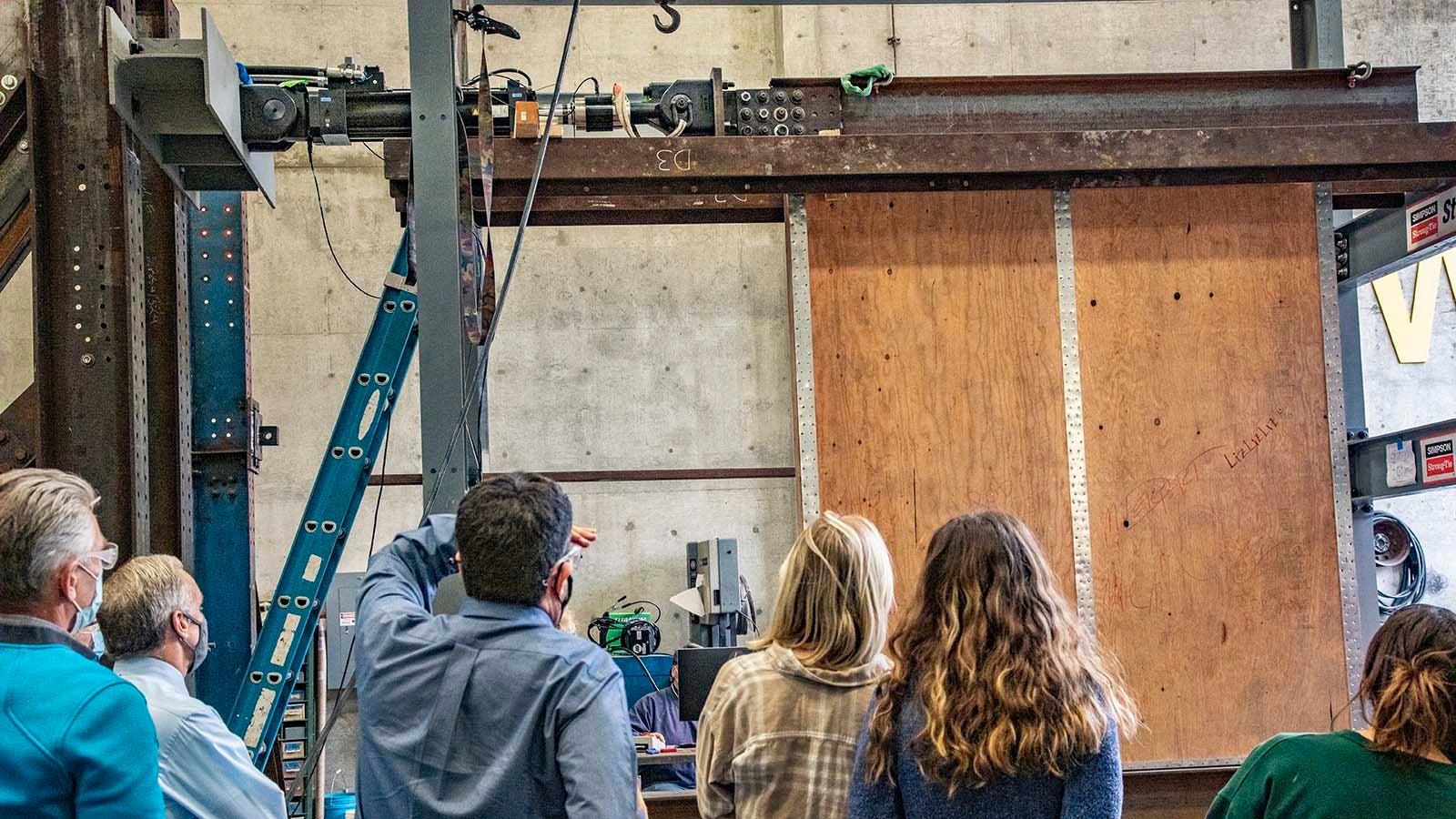 Inside the Cal Poly CAED High Bay Lab with ARCE Students for a Shear ...